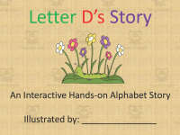 Alphabet Story Book | Letter D Interactive Book by Teach Simple
