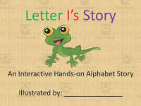 Alphabet Story Book | Letter I Interactive Book by Teach Simple