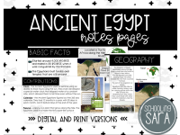 Ancient Egypt Social Studies Notes (Aligned to 3rd Grade VA SOLs) by ...