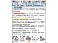 Animal Behaviors Printable by Teach Simple