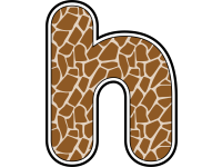 Animal Print Letters, Numbers & Symbols - Bulletin Board Decor by Teach ...