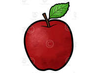 Apple red Clipart- Back to school clip art-Graphics Illustration ...