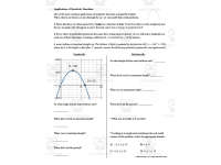 Applications of Quadratic Functions Guided Notes + Homework by Teach Simple