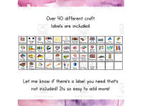 Arts and Crafts Labels by Teach Simple