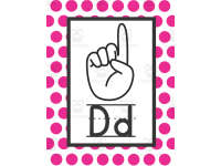 ASL Alphabet Poster Pack - Dotted Theme by Teach Simple