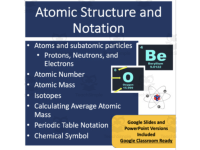 Atomic Structure and Notation - Lesson Bundle by Teach Simple
