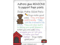 Author's Claims Anchor Chart by Teach Simple