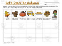 Autumn Descriptive Writing Activities by Teach Simple