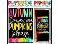 Autumn Leaves and Pumpkins Please #2 Bulletin Board Kit, Door ...