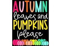 Autumn Leaves and Pumpkins Please #2 Bulletin Board Kit, Door ...