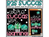 Back to School Cactus 'Succas for Learning' Bulletin Board Kit, Door ...