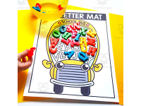 Back to School Letter Recognition Seek and Find Mats by Teach Simple