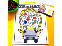 Back to School Letter Recognition Seek and Find Mats by Teach Simple
