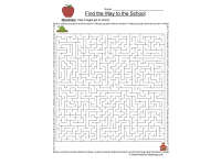 Back to School Maze Worksheet by Teach Simple
