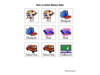 Back to School Memory Game by Teach Simple