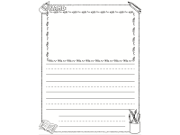 Back to School Writing Paper Template by Teach Simple