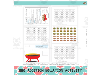 BBQ Addition Equation Activity by Teach Simple