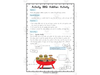 BBQ Addition Equation Activity by Teach Simple