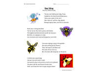 Bee Sting - Reading Comprehension Worksheet by Teach Simple