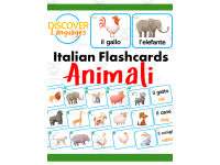 Beginner Italian Flash Cards Farm & Zoo Animals - Animali by Teach Simple