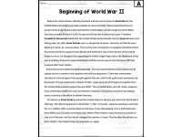 Beginning of World War II Reading Packet by Teach Simple