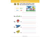 Beginning Reading: Color and Number Words Printable Workbook by Teach ...