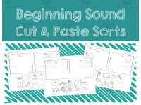 Beginning Sound Cut and Paste Sort by Teach Simple