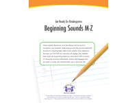 Beginning Sounds M-Z Printable Workbook by Teach Simple