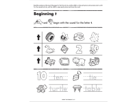 Beginning Sounds M-Z Printable Workbook by Teach Simple
