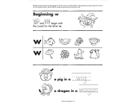 Beginning Sounds M-Z Printable Workbook by Teach Simple