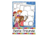 Best Friends Worksheet (German) by Teach Simple