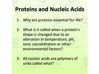 Biochemistry - Bell Ringers, Class Warm-Ups, and Exit Tickets by Teach ...