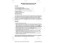 Birthday Bag Homework Kit by Teach Simple