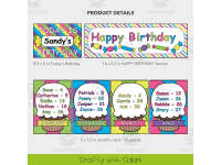 Birthday Board Classrom Decoration in Candy Land Theme - 100% Editble ...