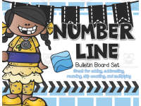 Blue Number Line Posters by Teach Simple