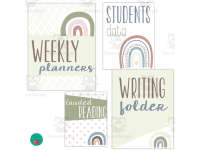 Boho Binder Cover and Spines by Teach Simple