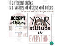 Boho Motivational Posters - Editable Boho Rainbow Classroom Decor by ...