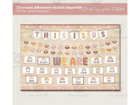 Boho Rainbow Positive Affirmation Classroom Bulletin Board Kit by Teach ...