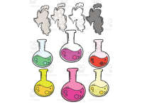 Boiling Flasks Clipart by Teach Simple