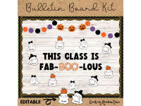 BOO To You From Our Crew Halloween Bulletin Board Classroom Door Decor ...