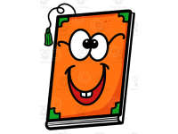 Book cartoon clipart- Back to school graphics by Teach Simple