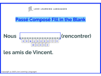 BOOM cards fill blanks French passé composé ex 1 être avoir distance ...