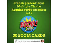 Boom Cards French regular verbs present mc set 2 distance learning by ...