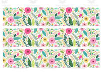Bright Florals Bulletin Board Borders by Teach Simple