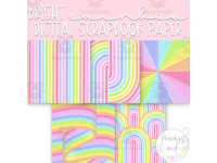 Bright Rainbow Digital Papers | 12" x 12" by Teach Simple