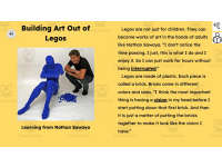 Building Art Out of Legos | Reading Comprehension Activities | Micro ...