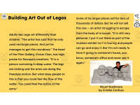 Building Art Out of Legos | Reading Comprehension Activities | Micro ...