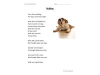 Bulldog Reading Comprehension Worksheet by Teach Simple