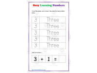 Busy Learning Numbers Worksheet Packet by Teach Simple