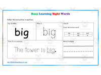 Busy Learning Sight Words | Sight Word Activity Booklet by Teach Simple